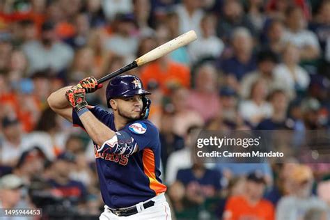 Yainer Diaz Of The Houston Astros Bats During The Second Inning News Photo Getty Images