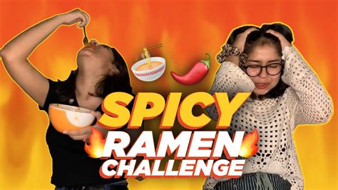 The Spicy Ramen Challenge 🌶🔥 Ft My Best Friend Eshika Tahilramani Youtube