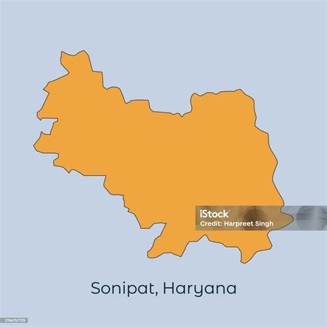 Sonipat District Map Stock Illustration Download Image Now Abstract Cartography Design