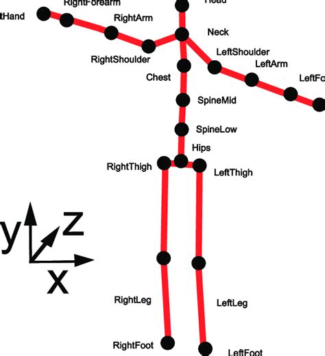 This Figure Presents The Skeleton Produced By The Mocap System That Was