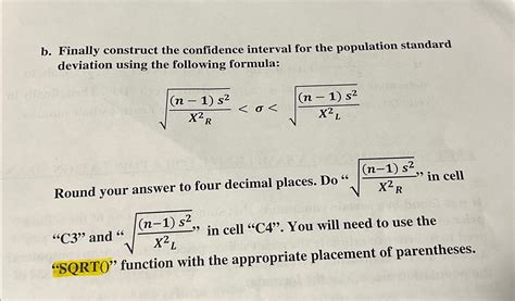 solved part 3 ﻿constructing a confidence interval about a