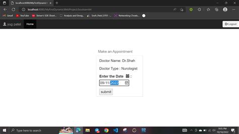 Github Snehpatel Doctorappointmentsystem Created A Website Using Java Servlet In Which