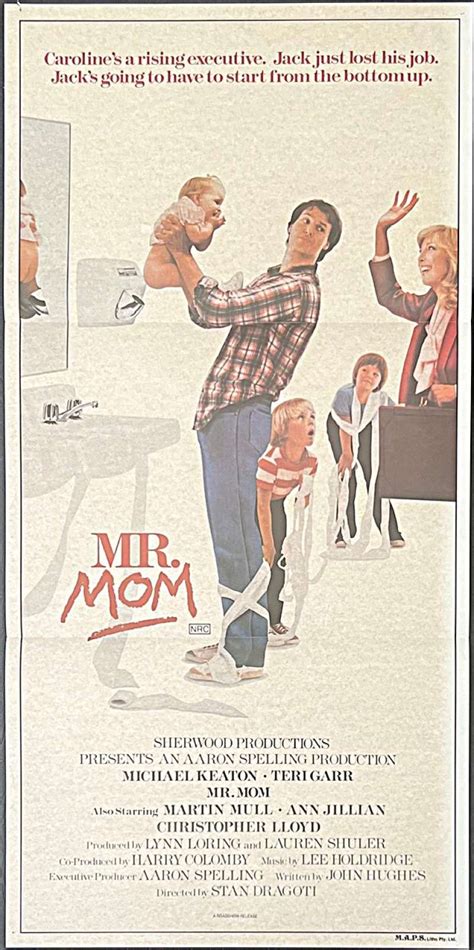 All About Movies Mr Mom Poster Original Daybill Michael Keaton Teri Garr