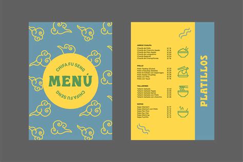 Diseño De Menú Carta On Behance