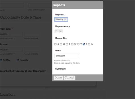 Simple Date Repeat Drupal Org