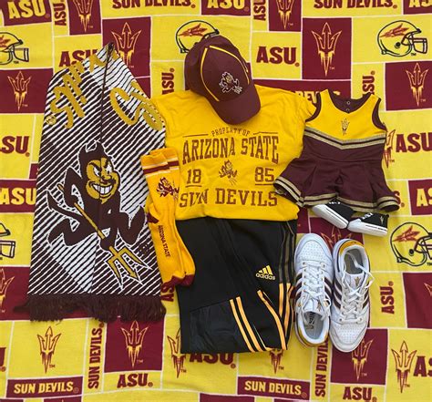 Asu Official Asuuniformity Faniform Famiform Maroon Sparky Cap