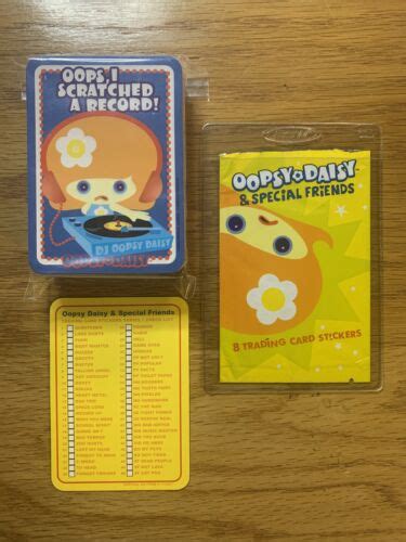 Oopsy Daisy 🌼 Sticker Card Set Near Complete 45 Ct Missing 5 2003