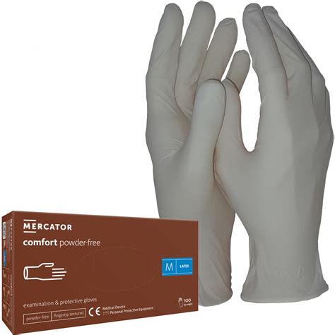 Guanto Monouso In Lattice Senza Polvere Mm Comfort Gr 500 Tg M