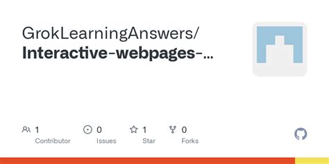 Github Groklearninganswersinteractive Webpages With Javascript