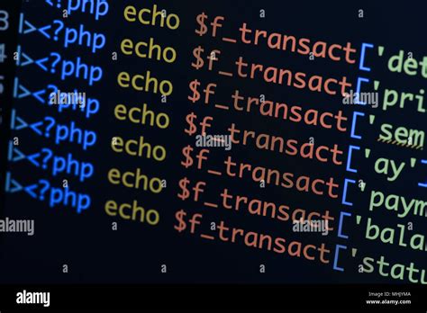 Real Php Code Developing Screen Programing Workflow Abstract Algorithm