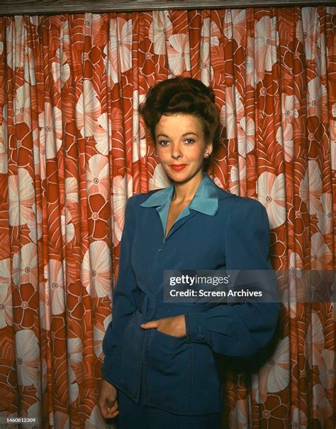 American Actress Writer And Director Ida Lupino At Home Circa 1944