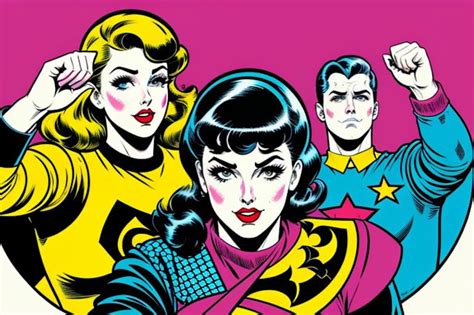 Draw Retro Comic Book Illustration Retro Comic Book Page Vintage Comic