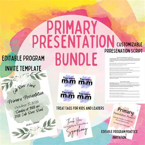 Customizable Primary Program Script Bundle 2024 Book Of Mormon