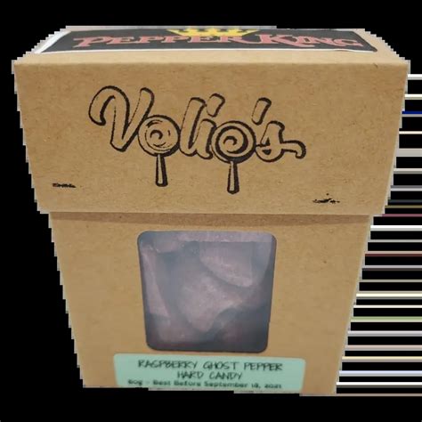 Raspberry Ghost Pepper Hard Candy Pepperking