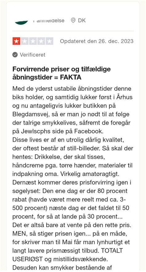 Chikane Fra Først Til Sidst Svarer Mai I Går Til Denne Anmeldelse På Trustpilot Men Det Er Jo