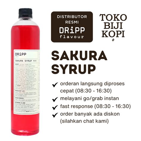Jual Dripp Syrup Sakura Sirup Rasa Bunga Sakura 760 Ml Floral Shopee Indonesia
