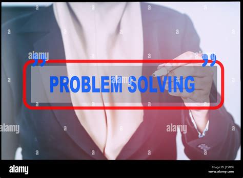 hand and text problem solving with vintage background technology