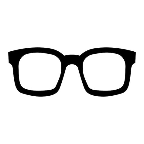 Premium Vector Glasses Black Vector Icon On White Background