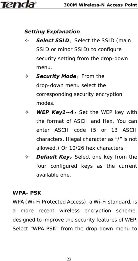 Tenda Technology W300a Wireless N Access Point User Manual W300a User Guide