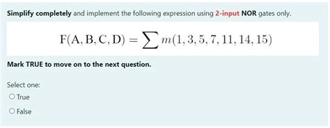 Solved Simplify Completely And Implement The Following Chegg