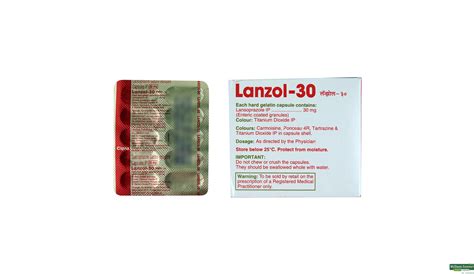 Buy Lanzol 30mg 10 Capsules Online At Best Prices Wellness Forever