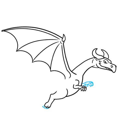 How To Draw A Flying Dragon Really Easy Drawing Tutorial