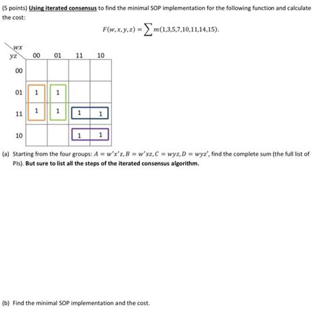solved 5 points using iterated consensus to find the