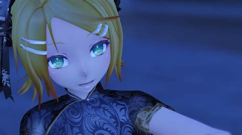 【mmd】鏡音リンがチャイナドレスで「masked Bitch」 4k Youtube
