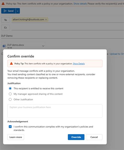Custom Dlp Rule For Sensitivity Labels And Scan Before Send Information Security And Compliance