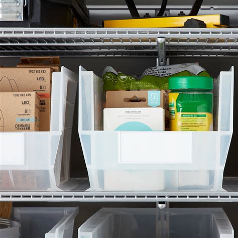 Utility Medium Stackable Plastic Bins The Container Store