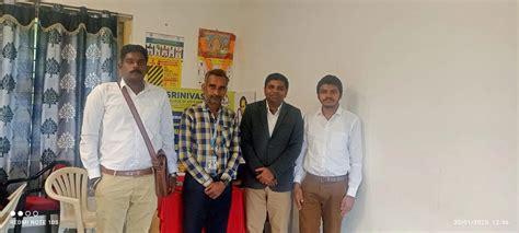 Happy To Reconnect With Our Professor Mr Rajakumar B Sir Hod… Dr Hari Hara Sudan Shekar