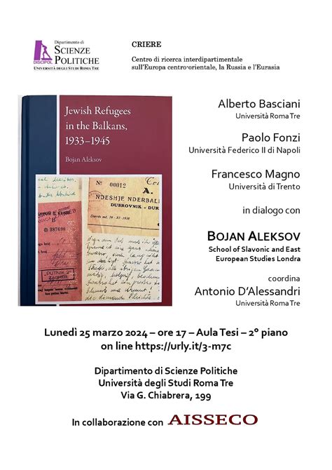 Presentazione Del Volume Di Bojan Aleksov Aisseco
