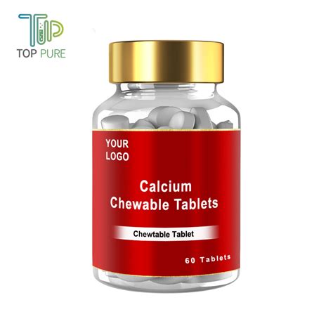 Toppure Health Plant Extract Calcium Chewable Tablets