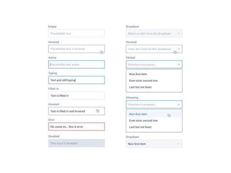 Inputs And Dropdowns Countly Interactive Design App Design Creative