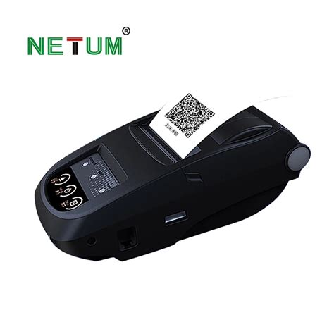 Portable 58mm Bluetooth Thermal Printer Mobie App 2d Qr Code Receipt