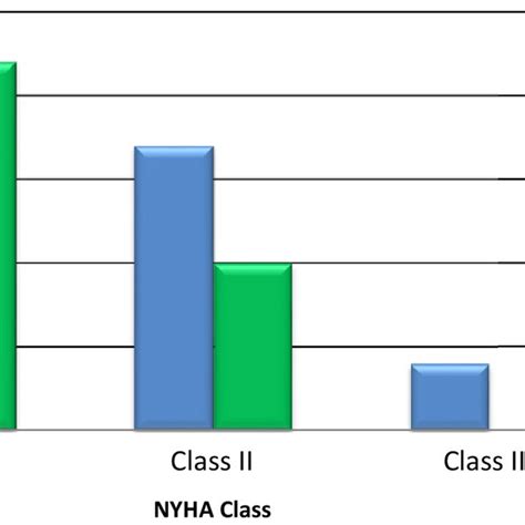 Nyha Class Bar Graph Showing Nyha Class Before Blue And After