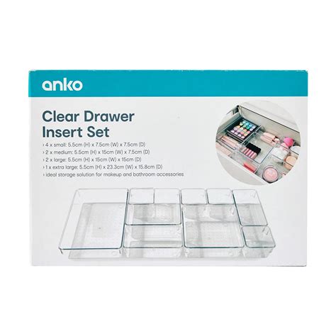 Clear Drawer Insert Set Kmart