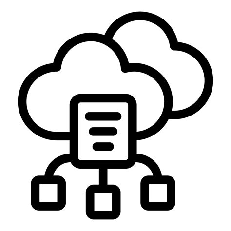 Cloud Computing Data Storage Sharing Icon Symbol 47438980 Vector Art At