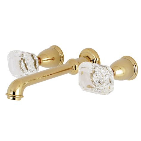 Kingston Brass Ks7022wql Krystal Onyx Two Handle Wall Mount Roman Tub
