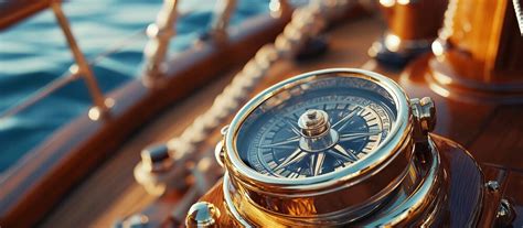 Compass On A Yacht Deck Premium Ai Generated Psd