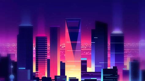 Synth City Wallpapers Top Free Synth City Backgrounds Wallpaperaccess