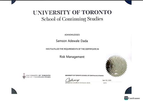 Samson Dada M A On Linkedin Thank You University Of Toronto This Is Awesome I Appreciate
