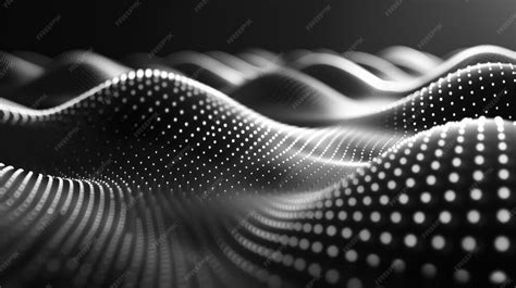 Premium Photo Dynamic Array Of White Dots Symbolizing Digital Motion And Connectivity