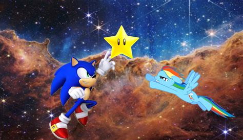 Sonic Vs Rainbow Dash Gating The Star By Shadowxcode On Deviantart
