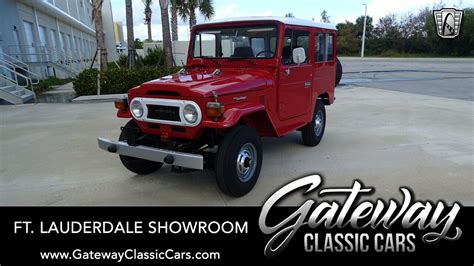1977 Toyota Fj Cruiser Land Cruiser Red 1977 Toyota Fj40 Truck 4 2 Liter Inline 6 Cylinder 4 4