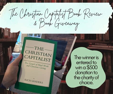 The Christian Capitalist Book Review And Giveaway Enzas Bargains