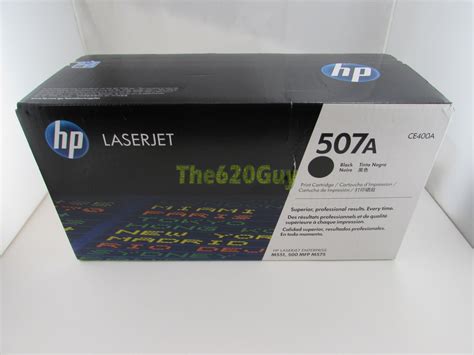 New Genuine Hp Ce400a 507a Color Black Original Laserjet Toner Print