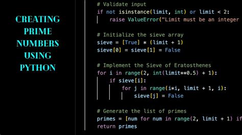 Ep7 Using Python For Math Generating Prime Numbers Youtube