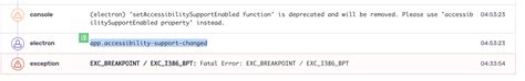 Application Gets Crash After App Accessibility Support Changed Issue 23216 Electron