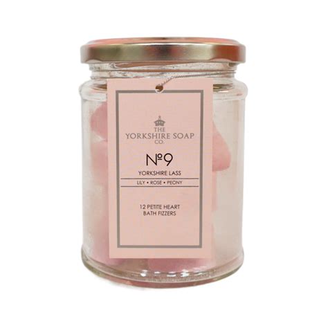 No9 Yorkshire Lass Heart Fizzers The Yorkshire Soap Company